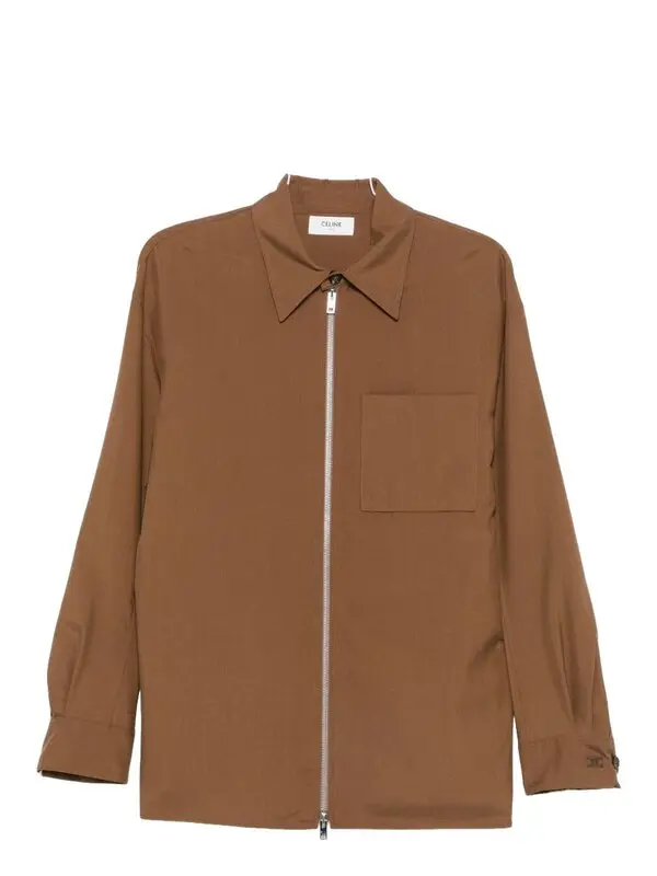 Celine Silk Overshirt - Multicolor