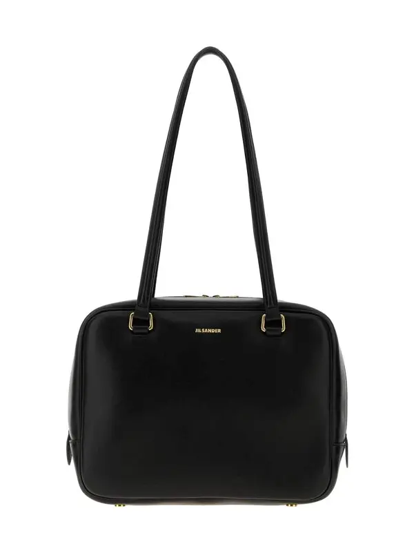 JIL SANDER Nappa Leather Vision Handbag - Black