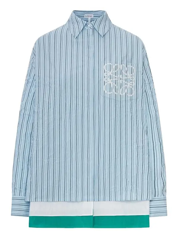 Loewe Technical Cotton Striped Shirt - Multicolor
