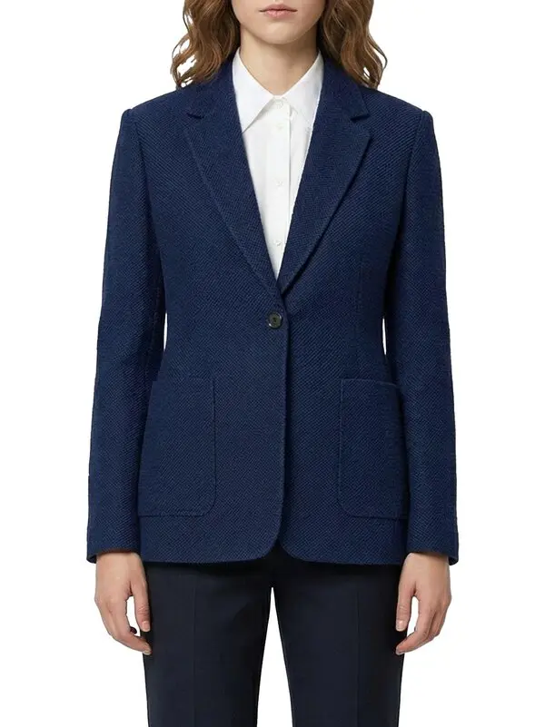 Max Mara Single-breasted Wool Blazer - Blue