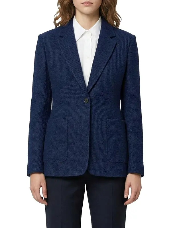 Max Mara Single-breasted Wool Blazer - Blue