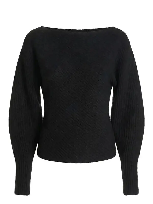 Alberta Ferretti Wide Boat-neck Sweater - Multicolor