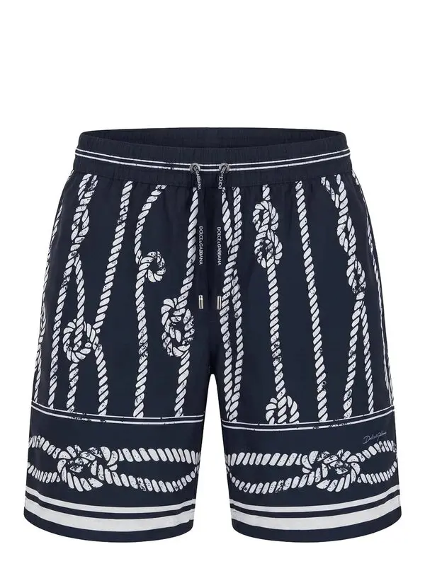 Dolce & Gabbana Polyester Swim Shorts - Multicolor