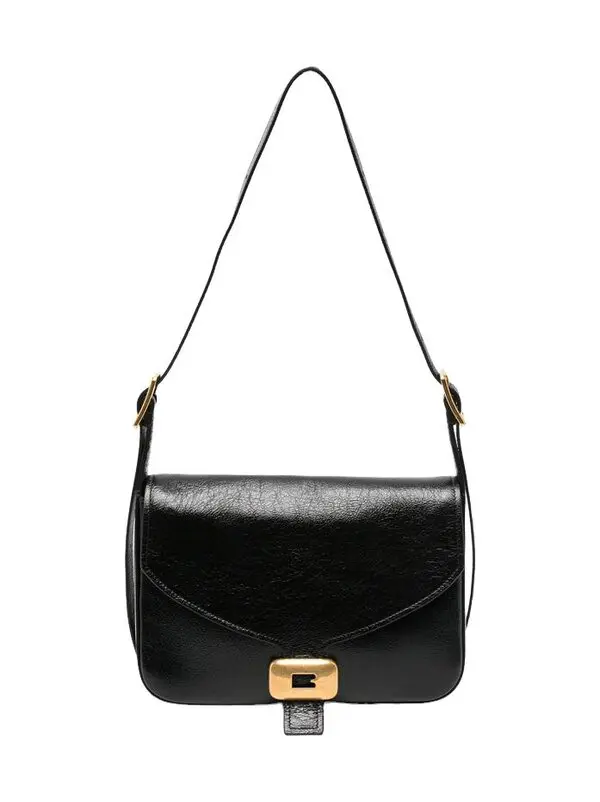 Balenciaga Calf Leather Shoulder Bag - Black