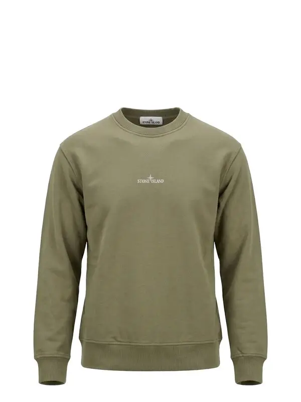Stone Island Organic Cotton Fleece Sweatshirt - Multicolor