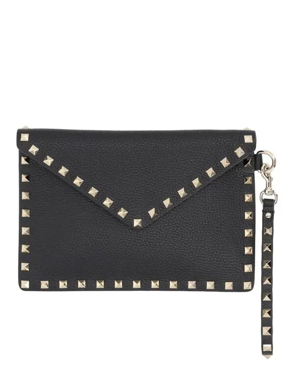 Valentino Garavani Rockstud Medium Pouch - Black