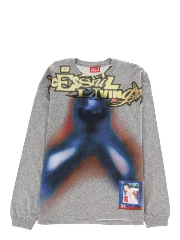 DIESEL® T-boxt-ls-v1 Sweatshirt - Gray