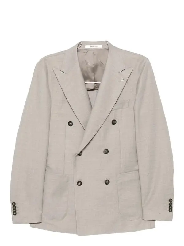 Tagliatore Double Breasted Blazer - Gray