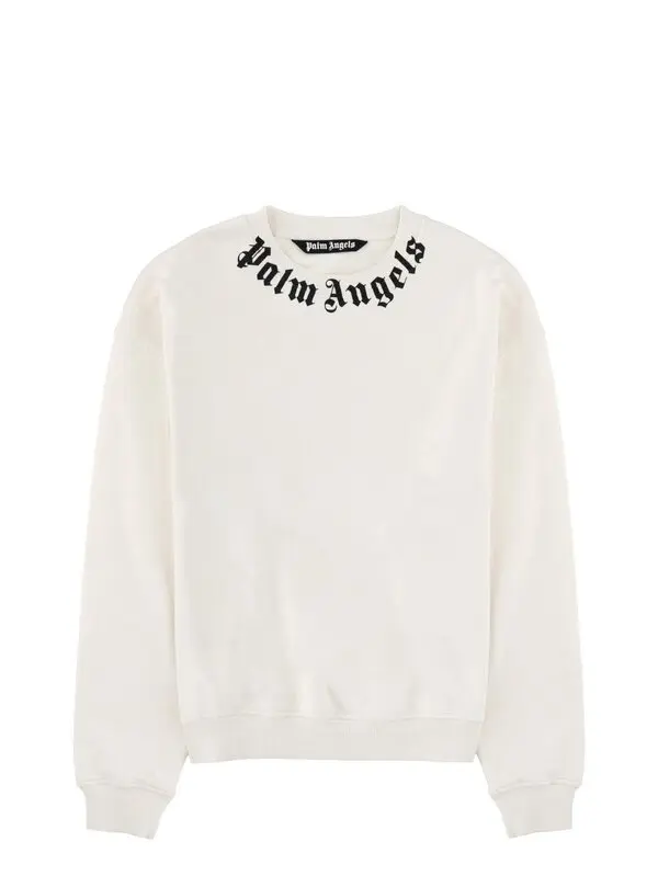 Palm Angels Logo Sweatshirt - White