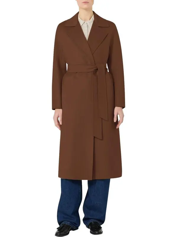 Max Mara Wool, Silk And Cashmere Coat - Brown