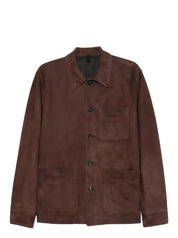 Tagliatore Leather Jacket - Brown