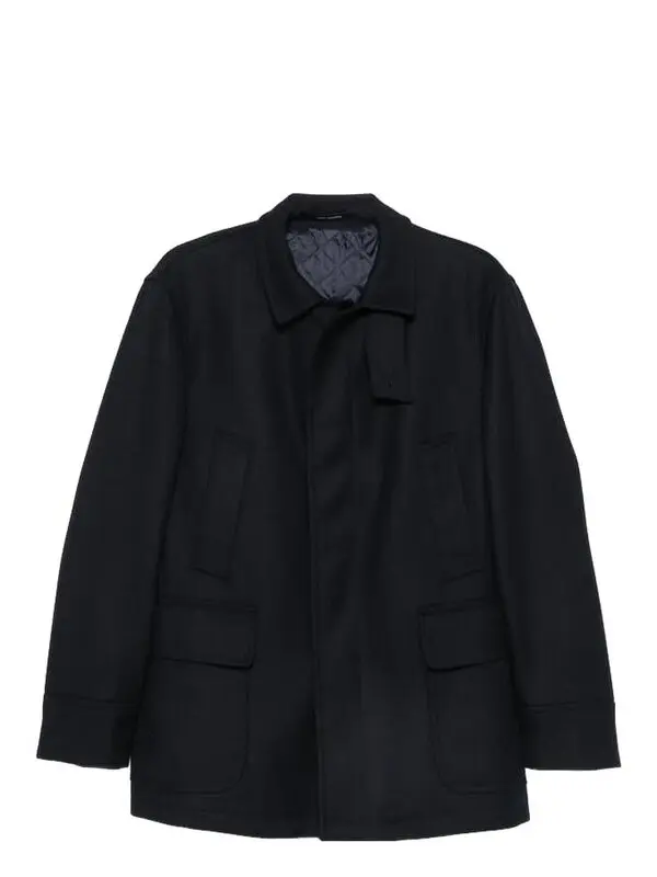 Tagliatore Single-breasted Coat - Blue