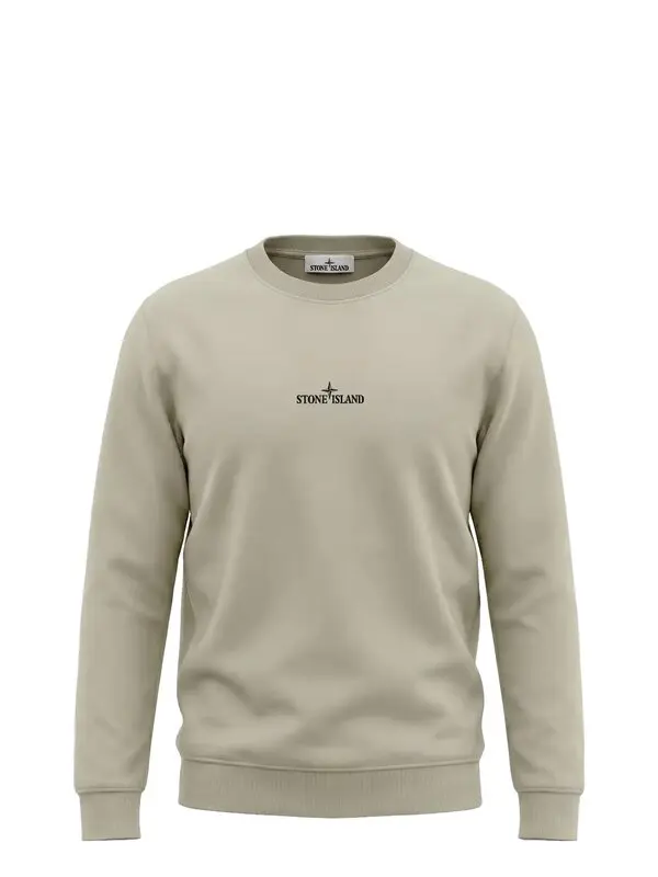 Stone Island Organic Cotton Fleece Sweatshirt - Multicolor