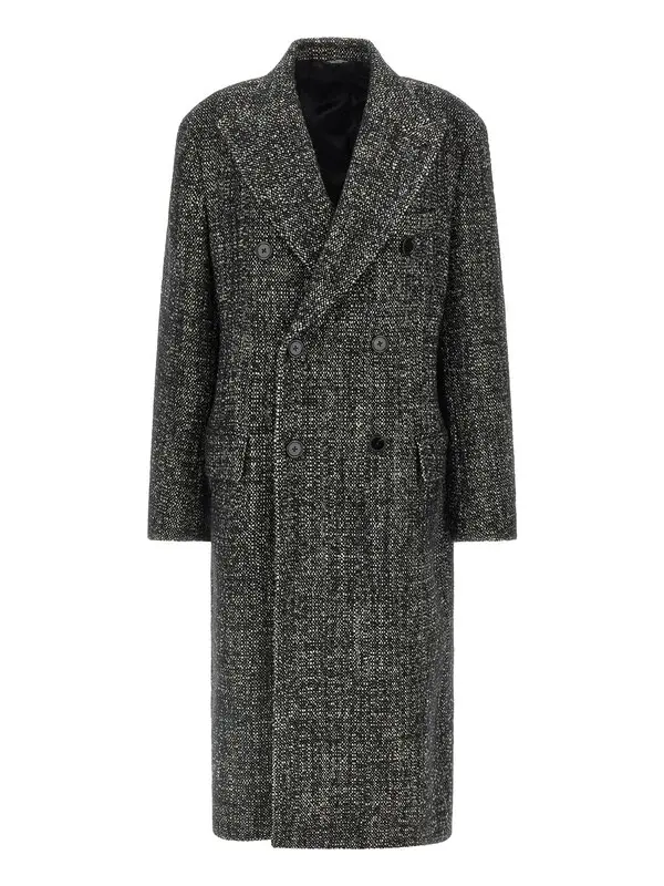 Dolce & Gabbana Bouclé Wool Coat - Multicolor