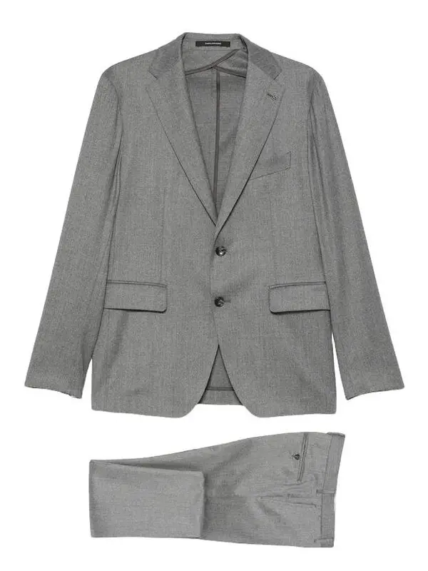 Tagliatore Grey Suits Single Breasted Suits - Gray