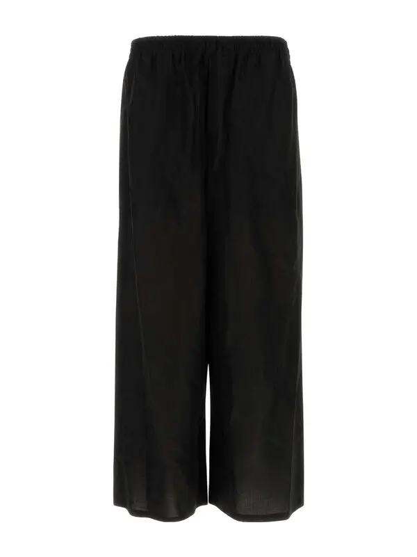 Loewe Viscose Blend Wide-leg Pant - Black