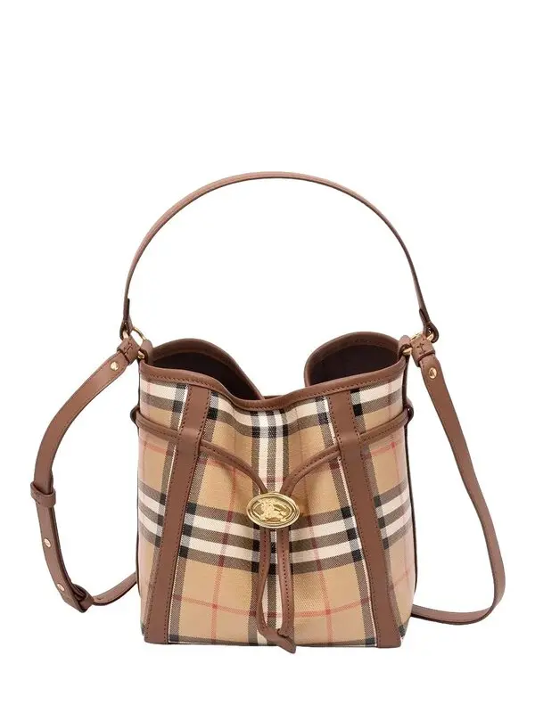 Burberry Mini Drawstring Bucket Bag - Multicolor