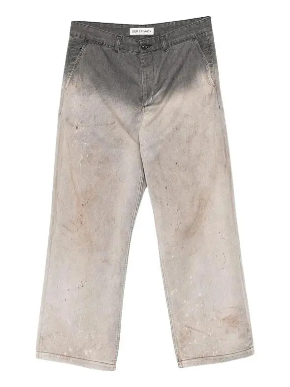 Our Legacy Denim Wide-leg Jeans - Gray