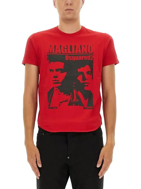 Dsquared2 T-shirt With Print - Red