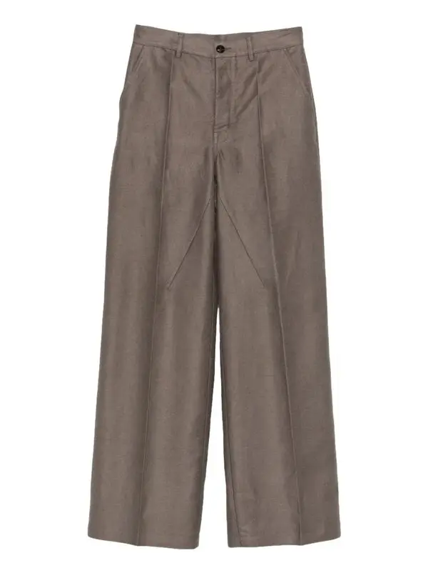 Rick Owens Cotton Blend Wide-leg Trousers - Multicolor