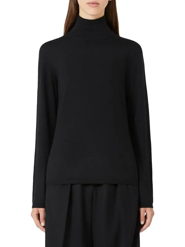 Max Mara Cashmere Turtleneck Sweater - Black