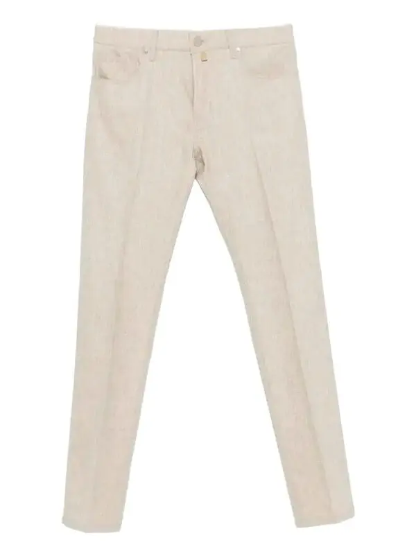 Jacob Cohen Bard Fast Slim Fit 5-pocket Wool Trousers - Multicolor