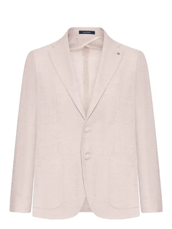 Tagliatore Montecarlo Tailored Linen Jacket - Pink