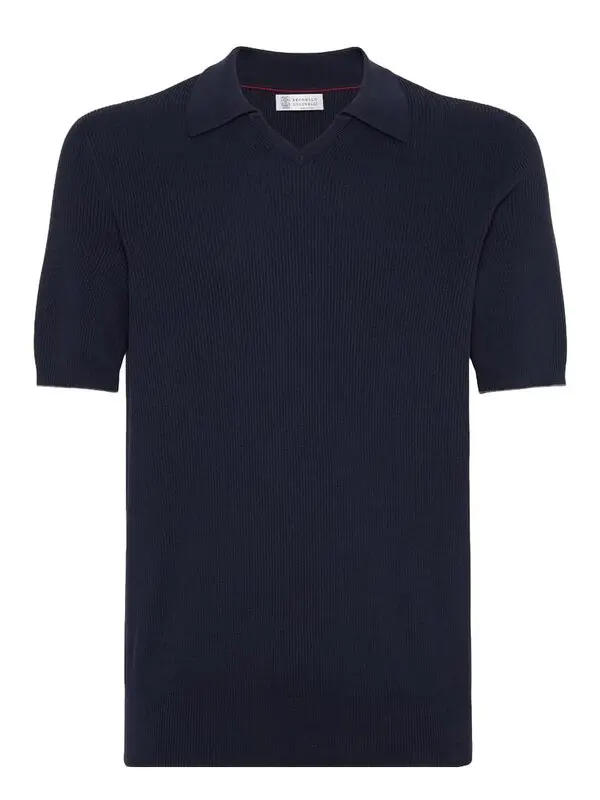Brunello Cucinelli Polo Shirts - Blue