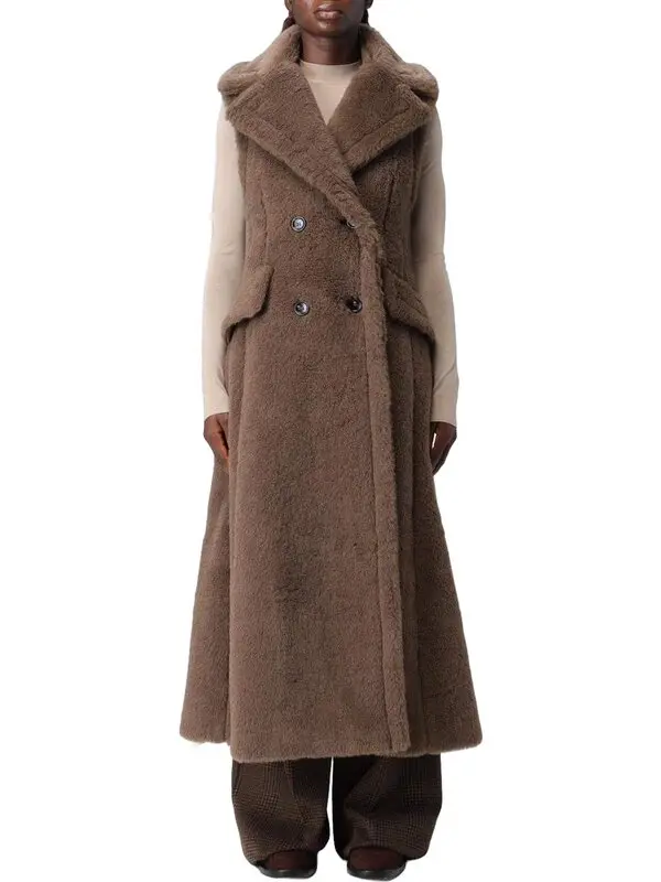 Max Mara Sleeveless Coat - Brown