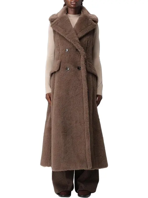 Max Mara Sleeveless Coat - Brown