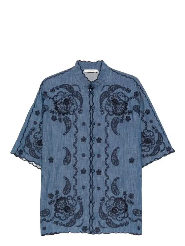 Zimmermann Tops Shirts - Blue