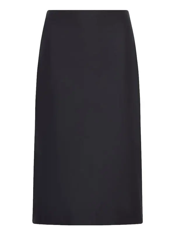 JIL SANDER High-waisted Skirt In Technical Fabric - Black