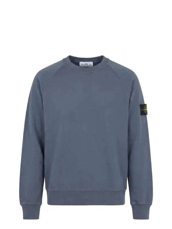 Stone Island Organic Cotton Fleece Sweatshirt - Multicolor