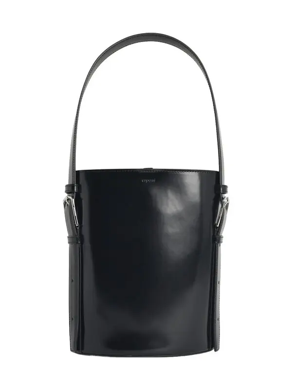 Coperni Erconomic Bucket' Leather Bag - Black