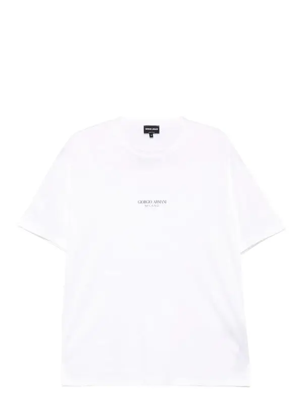 Giorgio Armani Cotton Interlock T-shirt - White