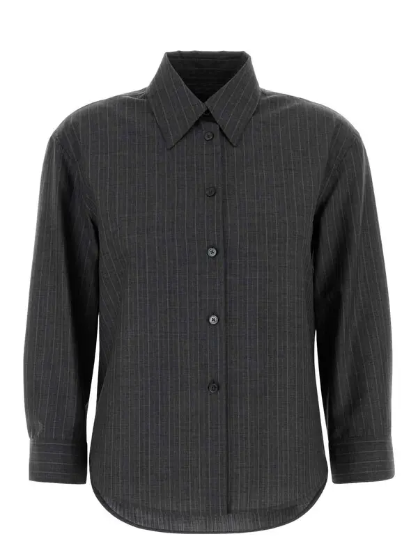 JIL SANDER Striped Virgin Wool Shirt - Multicolor