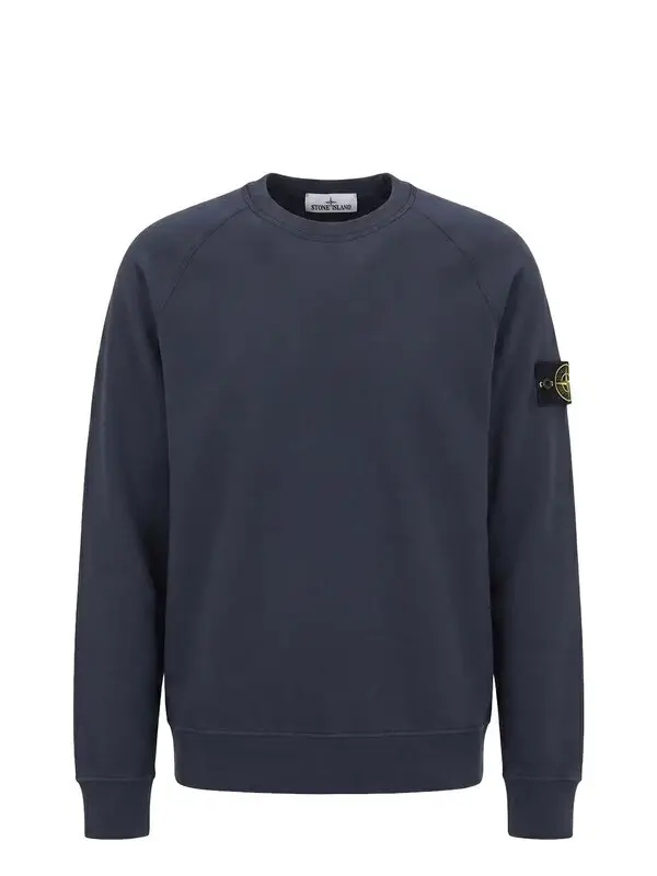Stone Island Organic Cotton Fleece Sweatshirt - Multicolor