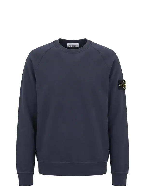 Stone Island Organic Cotton Fleece Sweatshirt - Multicolor