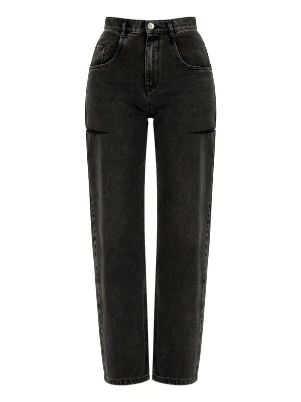 MAISON MARGIELA Jeans Con Dettaglio Cut Out - Black