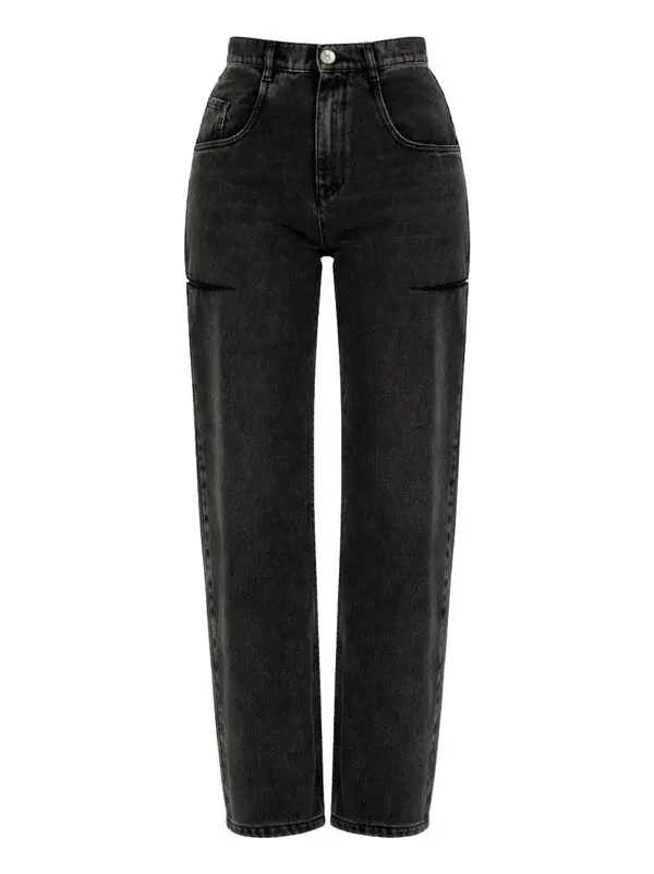 MAISON MARGIELA Cut Out Detail Jeans - Black