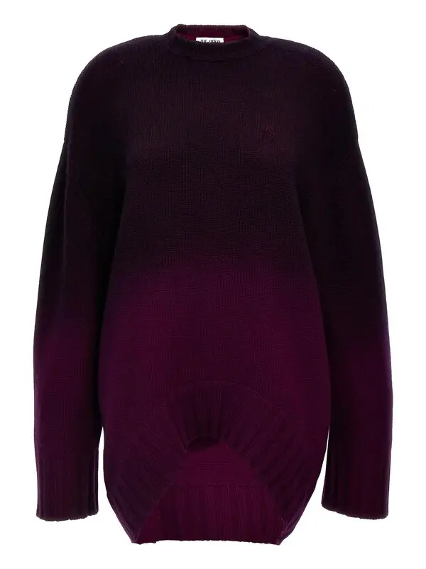 Attico Oversized Knit Dress - Purple