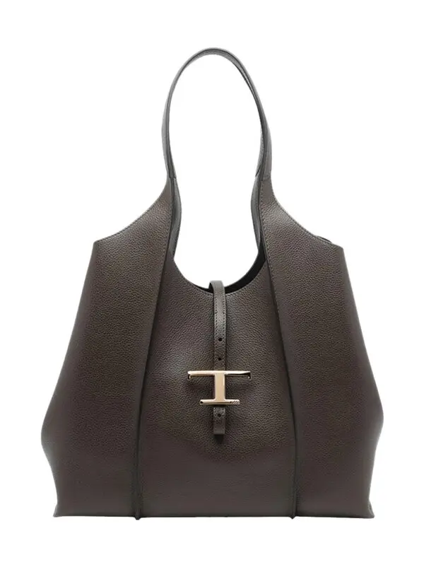 TOD'S T Timeless Medium Leather Tote Bag - Multicolor