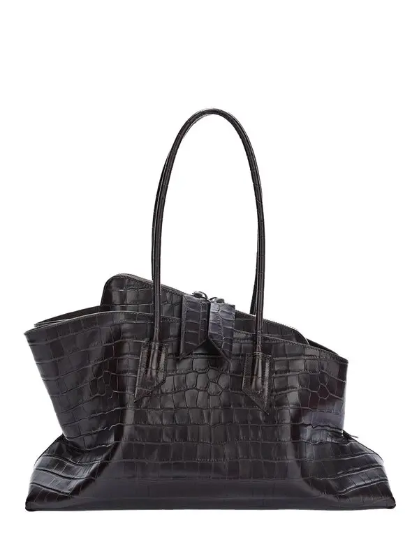 Attico La Passeggiata Medium Leather Shoulder Bag - Multicolor