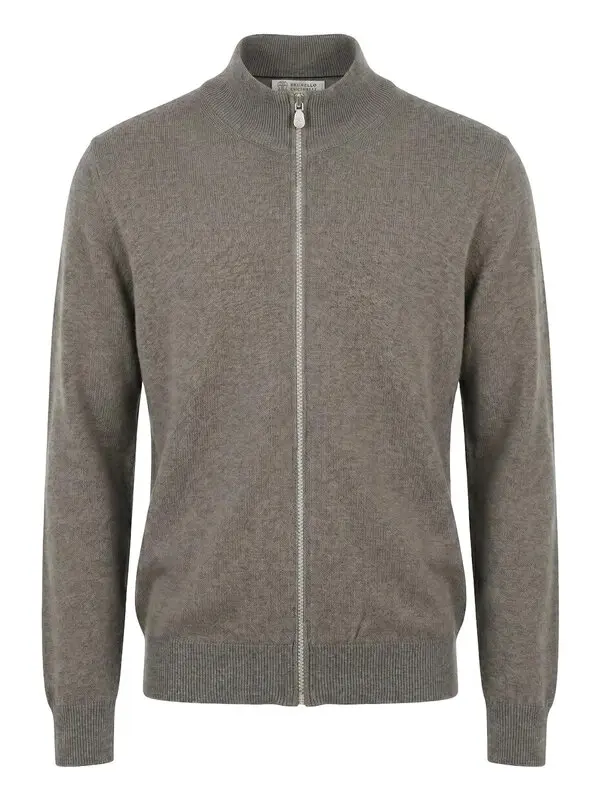 Brunello Cucinelli Zip-front Cardigan - Multicolor