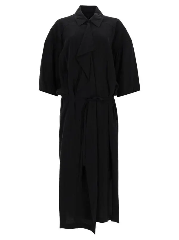 LEMAIRE Asymmetrical Dress - Black