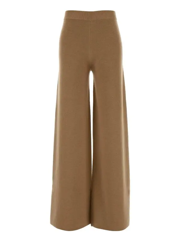 Max Mara Camel Wool Blend Judy Pant - Brown