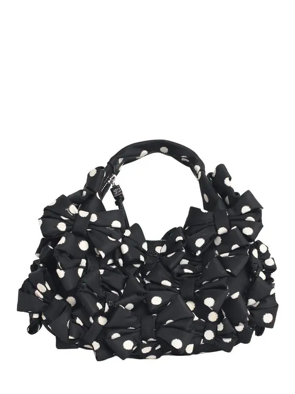 GANNI Hobo' Mini Bag In Fabric - Black