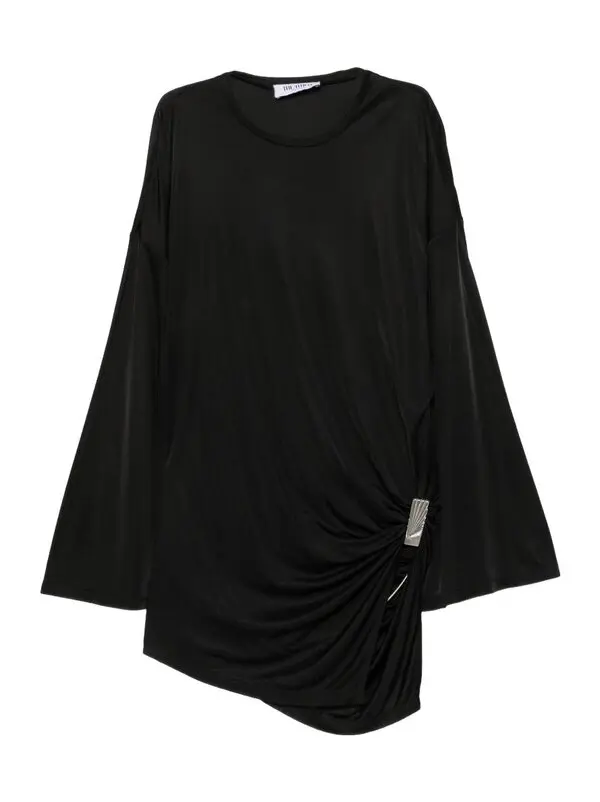 Attico Gathered Long-sleeve Dress - Multicolor