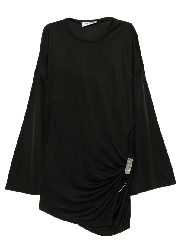 Attico Gathered Long-sleeve Dress - Multicolor