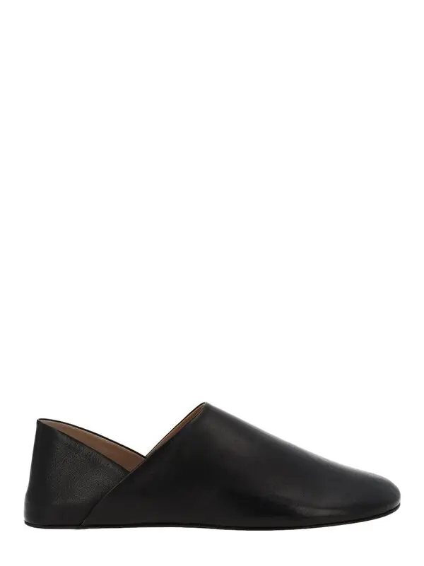 JW Anderson Leather Slipper Shoe - Black
